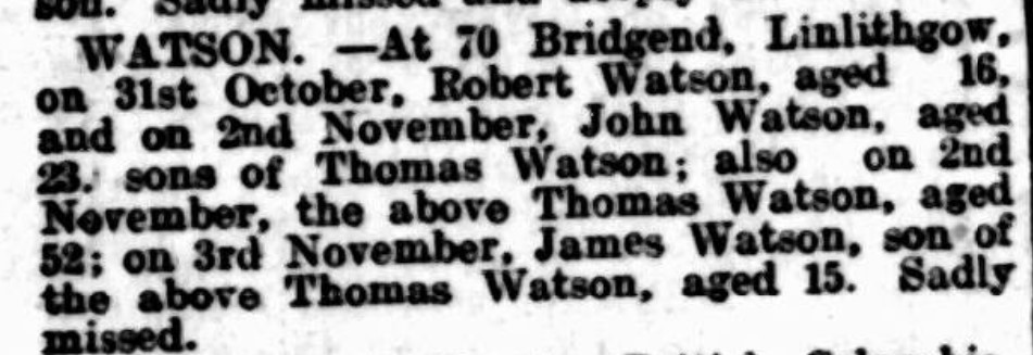 Remembering the Watson Family – Broken Columns